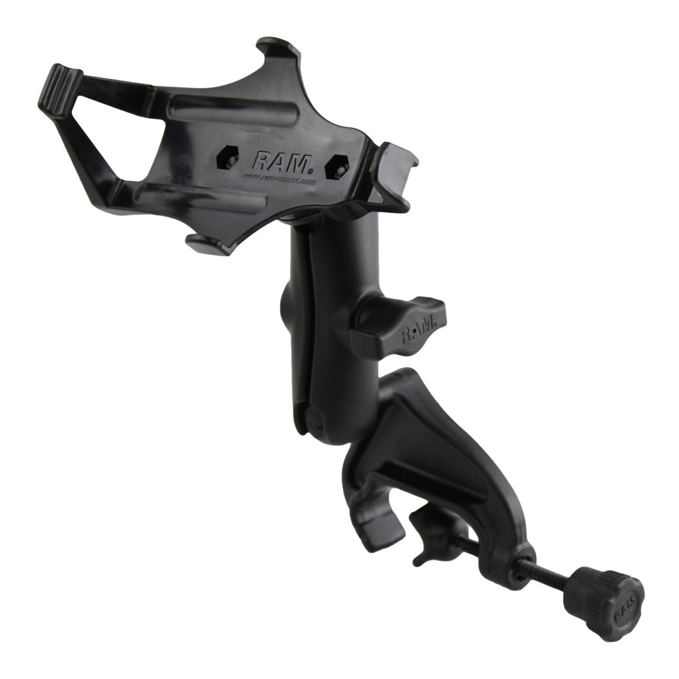 RAM® Double Ball Yoke Clamp Mount for Garmin GPSMAP 176, 396, 496 + Mo ...